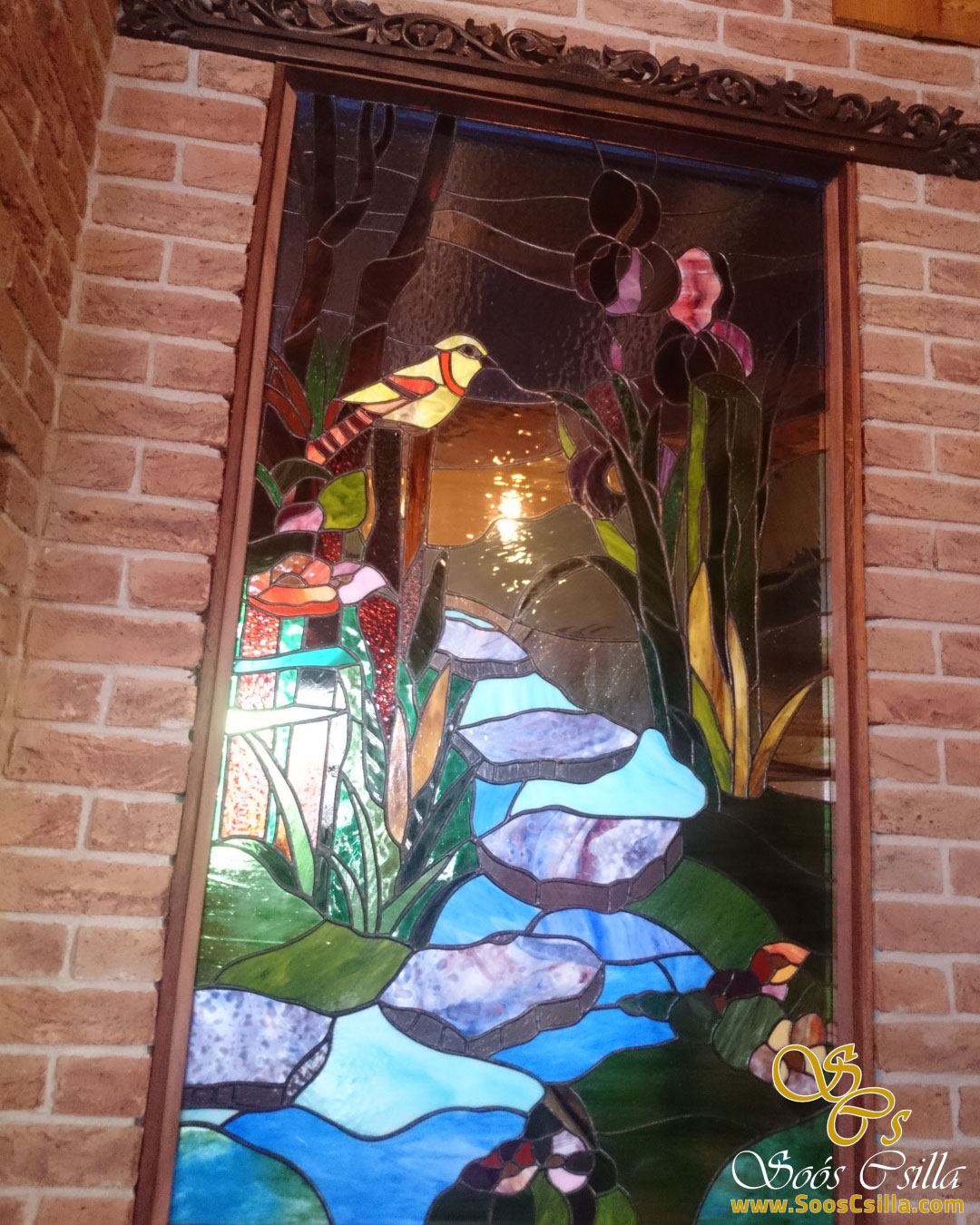 Stained Glass Nature Window By Csilla Soós