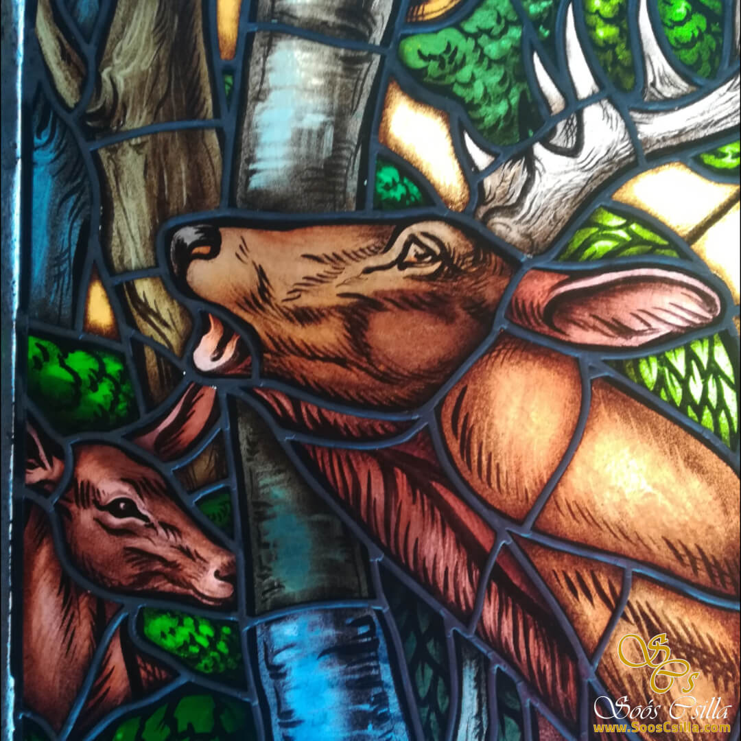 Stained Glass Restoration (Hunting Lodge) by Csilla Soós.ORIGINAL ...